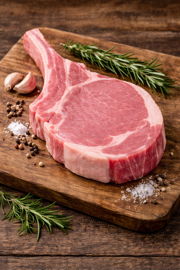 Rose Veal Rib Eye (Rib Chop) – Howling Flats Farm